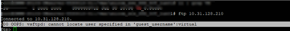 OS 3 0 cvk ftp 500 OOPS Vsftpd Cannot Locate User 